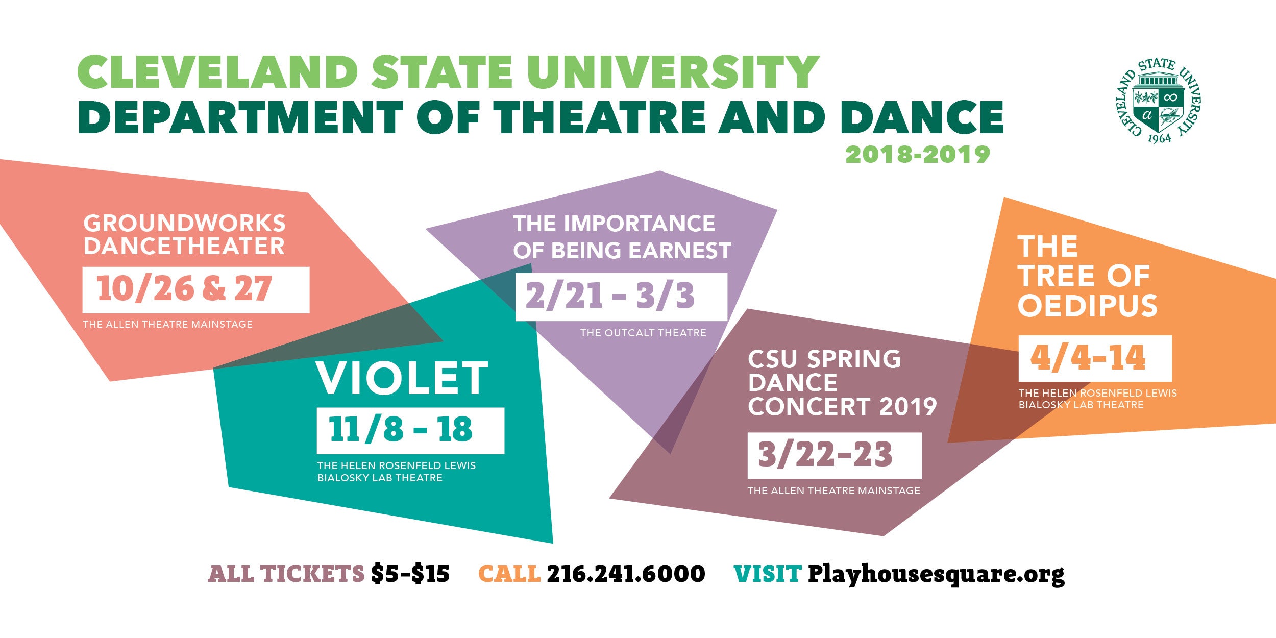 CSU 2018-2019 THEATRE AND DANCE SEASON | Cleveland State University